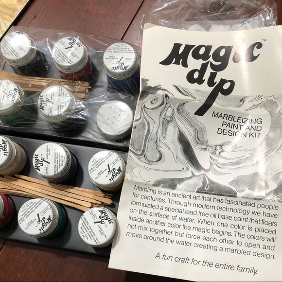 magic dip | Toys | Magic Dip Marbleizing Paint Design Kit | Poshmark